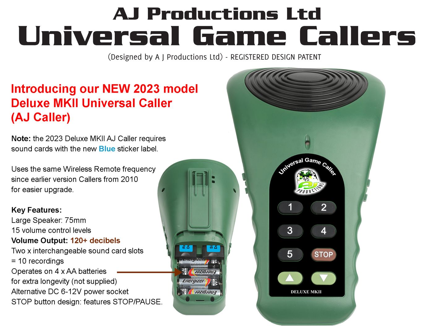 2023 Deluxe Universal Game Caller & Remote - Shooters World Gore