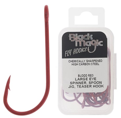 Black Magic Trout Spinner Hook Sz1 RED - Shooters World Gore