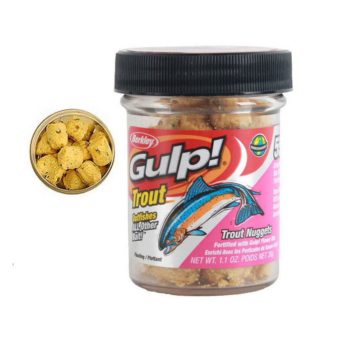 Trout Dough Bait Gulp! Trout Dough Fishing Bait - Chunky Cheese Scent ...