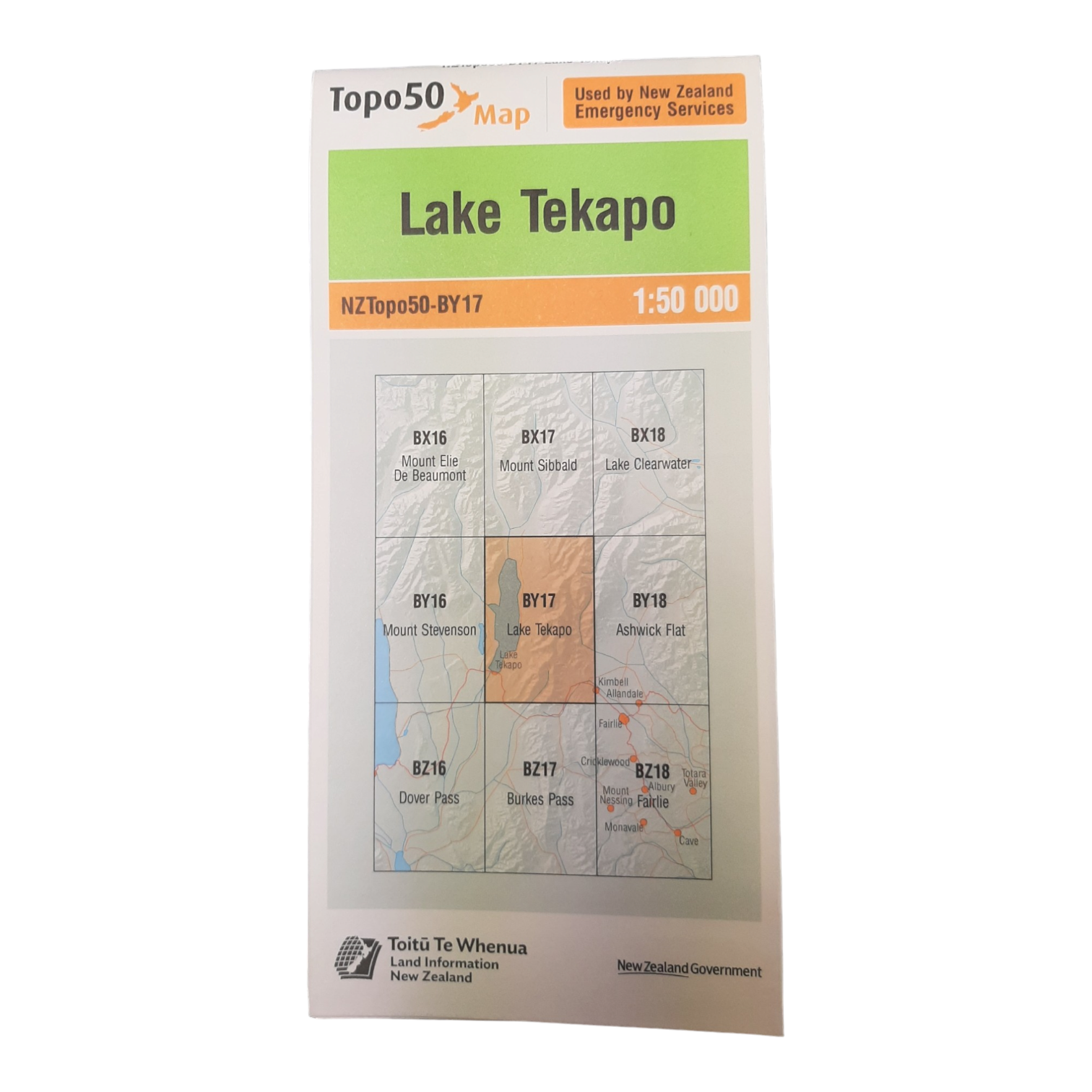 Topo50 Map BY17 Lake Tekapo - Shooters World Gore
